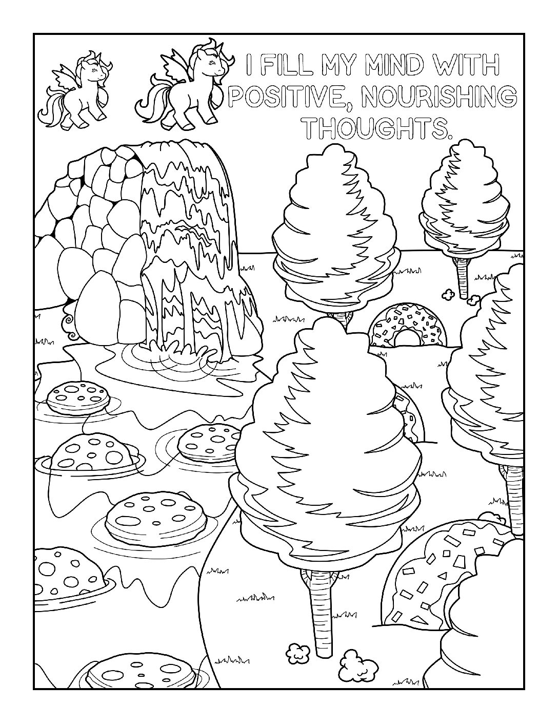 Mindful Nature Affirmations Colouring Pages - MindfulNatureNut